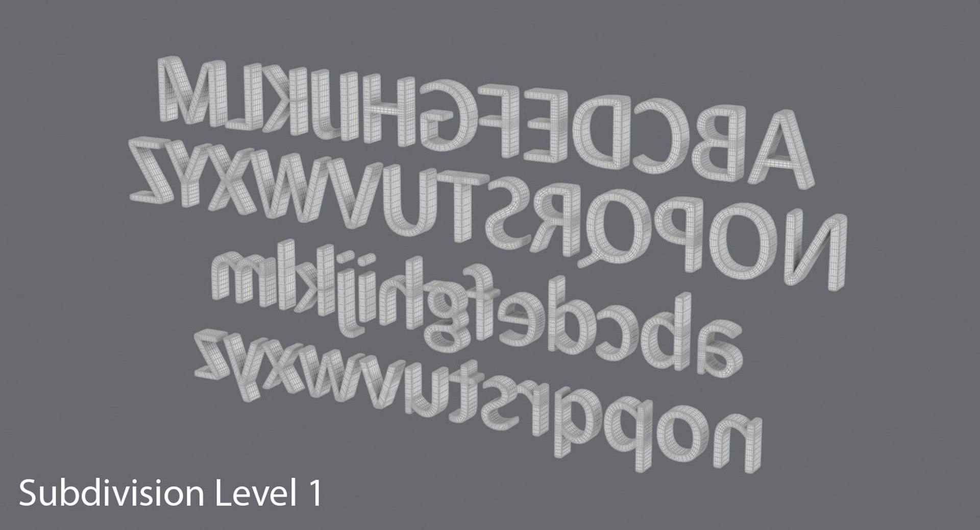 3d Calibri Alphabet Letters