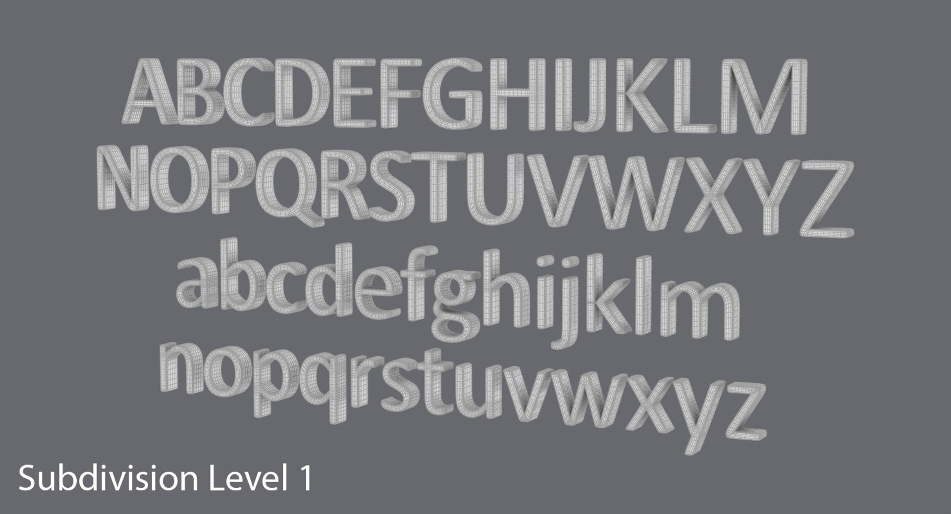 3d Calibri Alphabet Letters