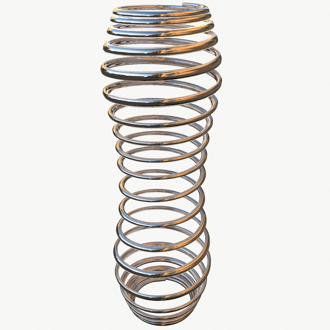 Metal Spiral Spring Model - TurboSquid 1410207