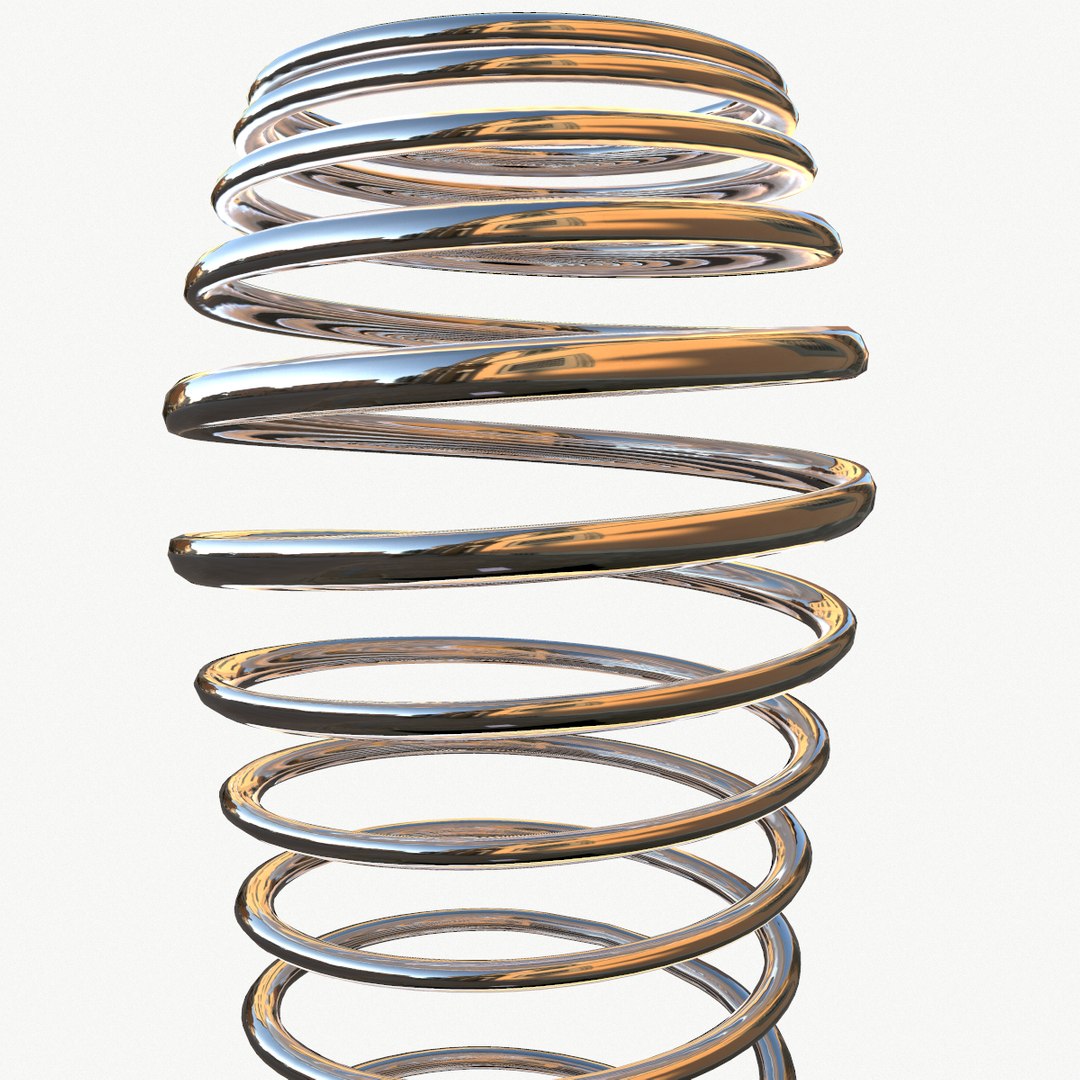 Metal Spiral Spring Model - TurboSquid 1410207