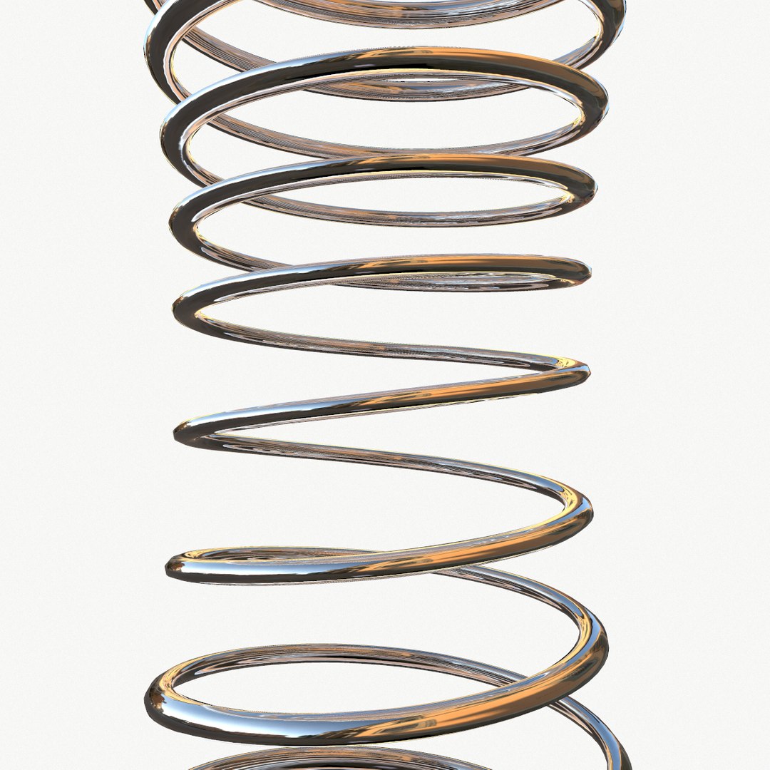 Metal Spiral Spring Model - TurboSquid 1410207