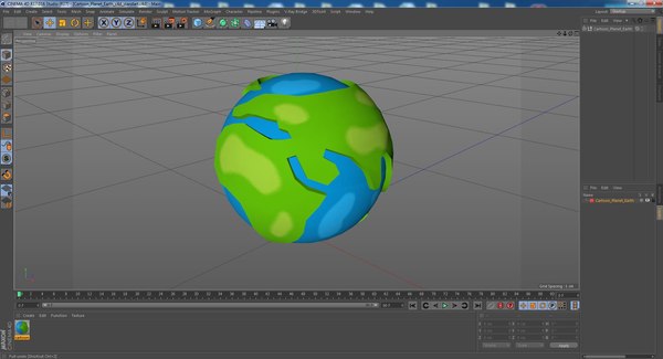 Cartoon Planet Earth model - TurboSquid 1865729