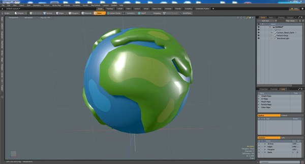 Cartoon Planet Earth model - TurboSquid 1865729