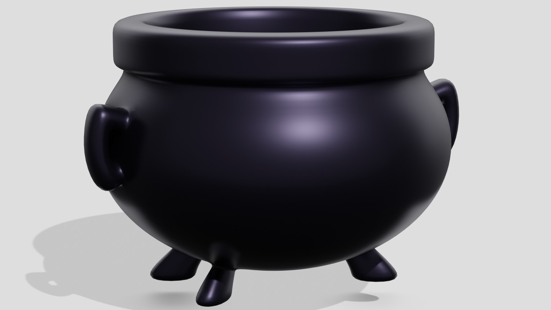 3D Dark Metal Cauldron - TurboSquid 2118076