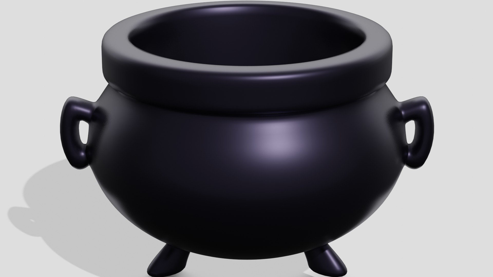 3D Dark Metal Cauldron - TurboSquid 2118076