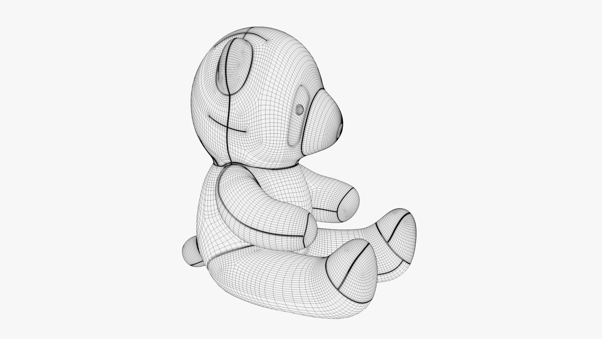 3D Stuffed Animal Panda Model - TurboSquid 1887429