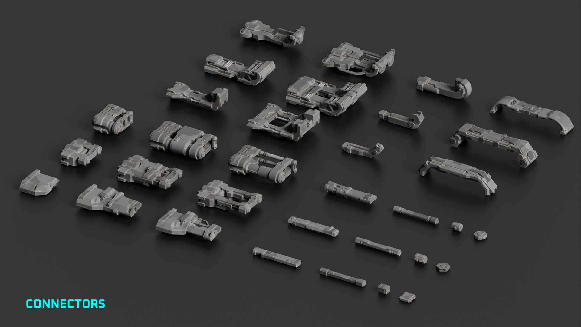 Spaceship Kitbash Pack 3D - TurboSquid 2184577