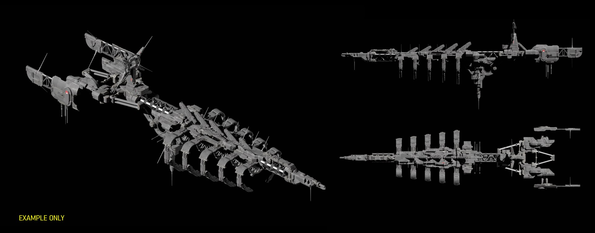 Spaceship Kitbash Pack 3D - TurboSquid 2184577