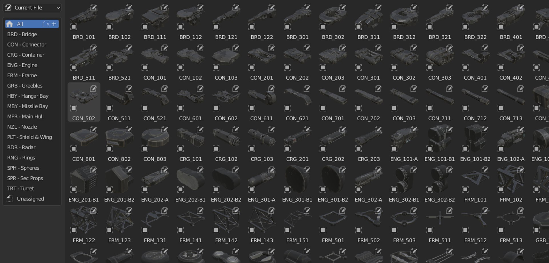 Spaceship Kitbash Pack 3D - TurboSquid 2184577