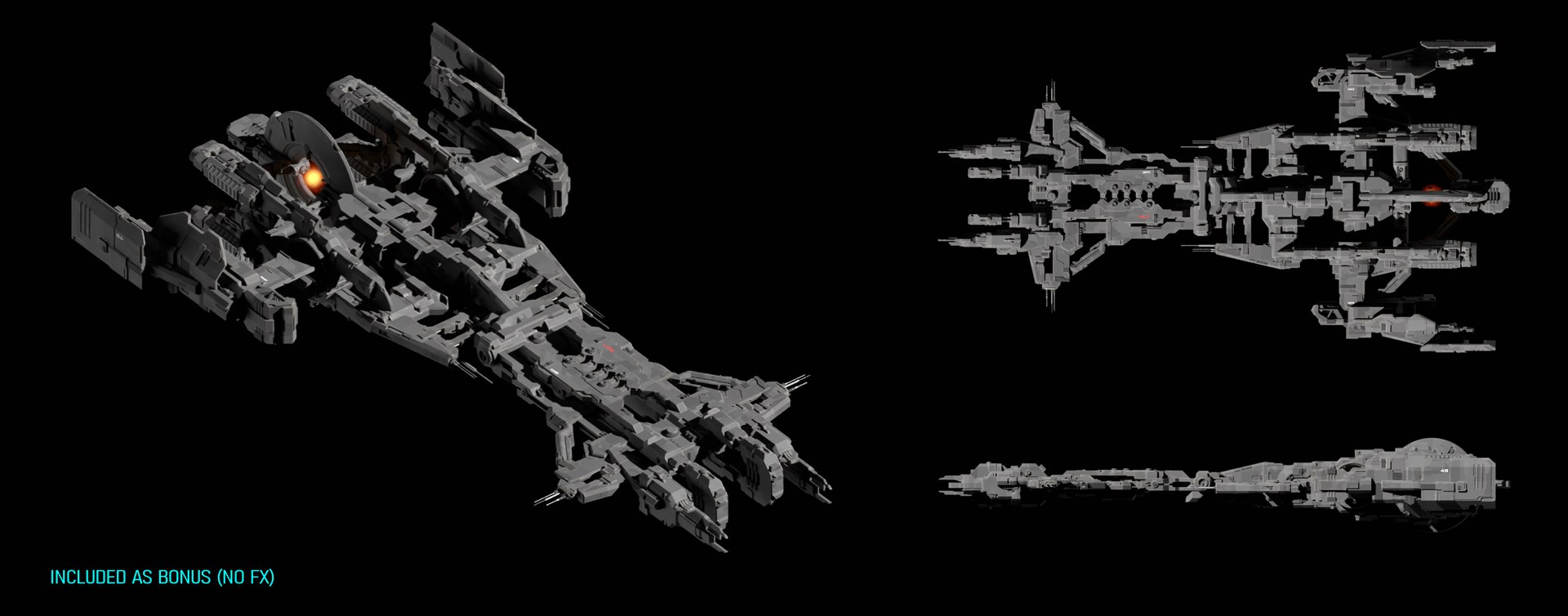 Spaceship Kitbash Pack 3D - TurboSquid 2184577