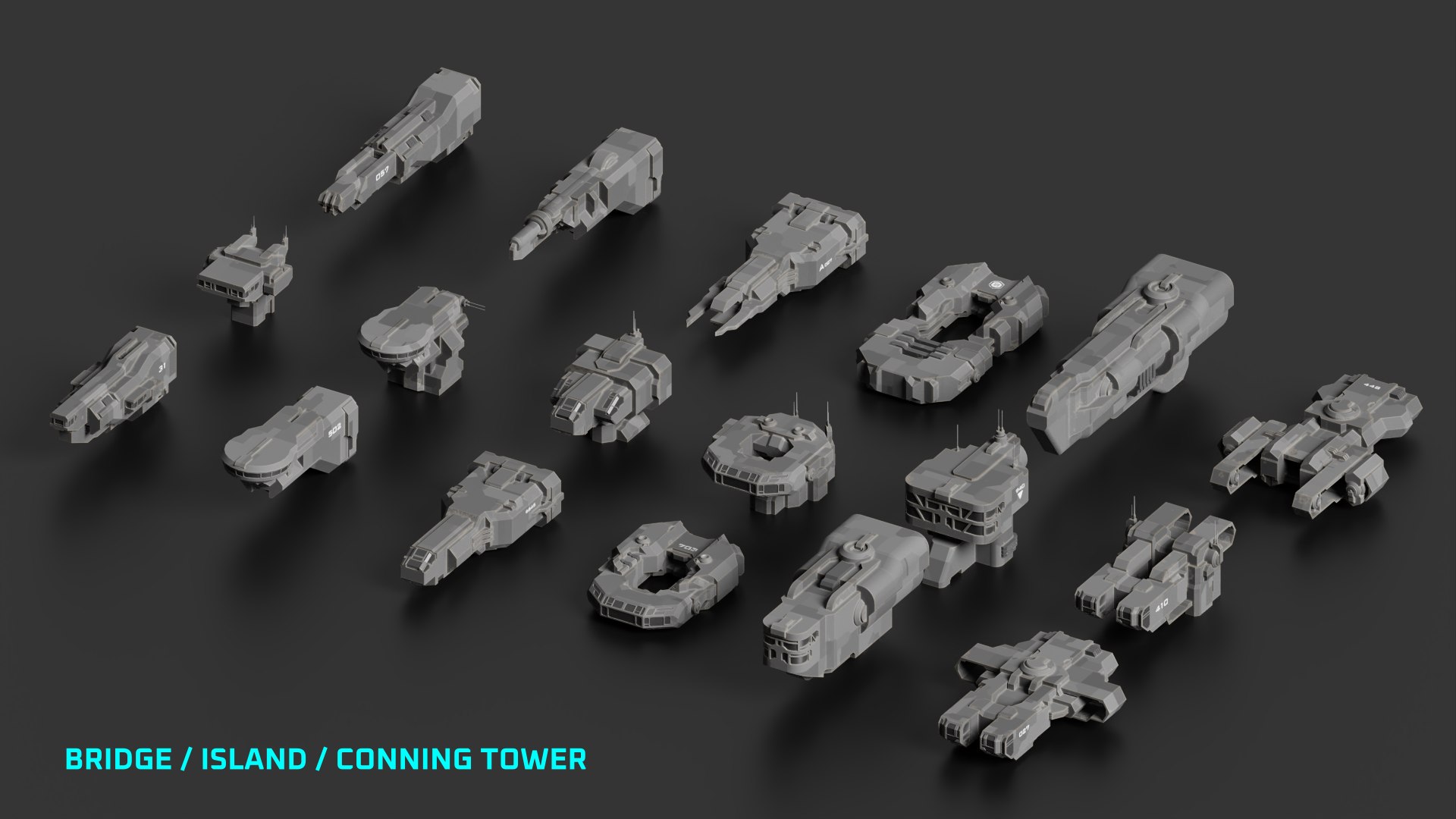 Spaceship Kitbash Pack 3D - TurboSquid 2184577