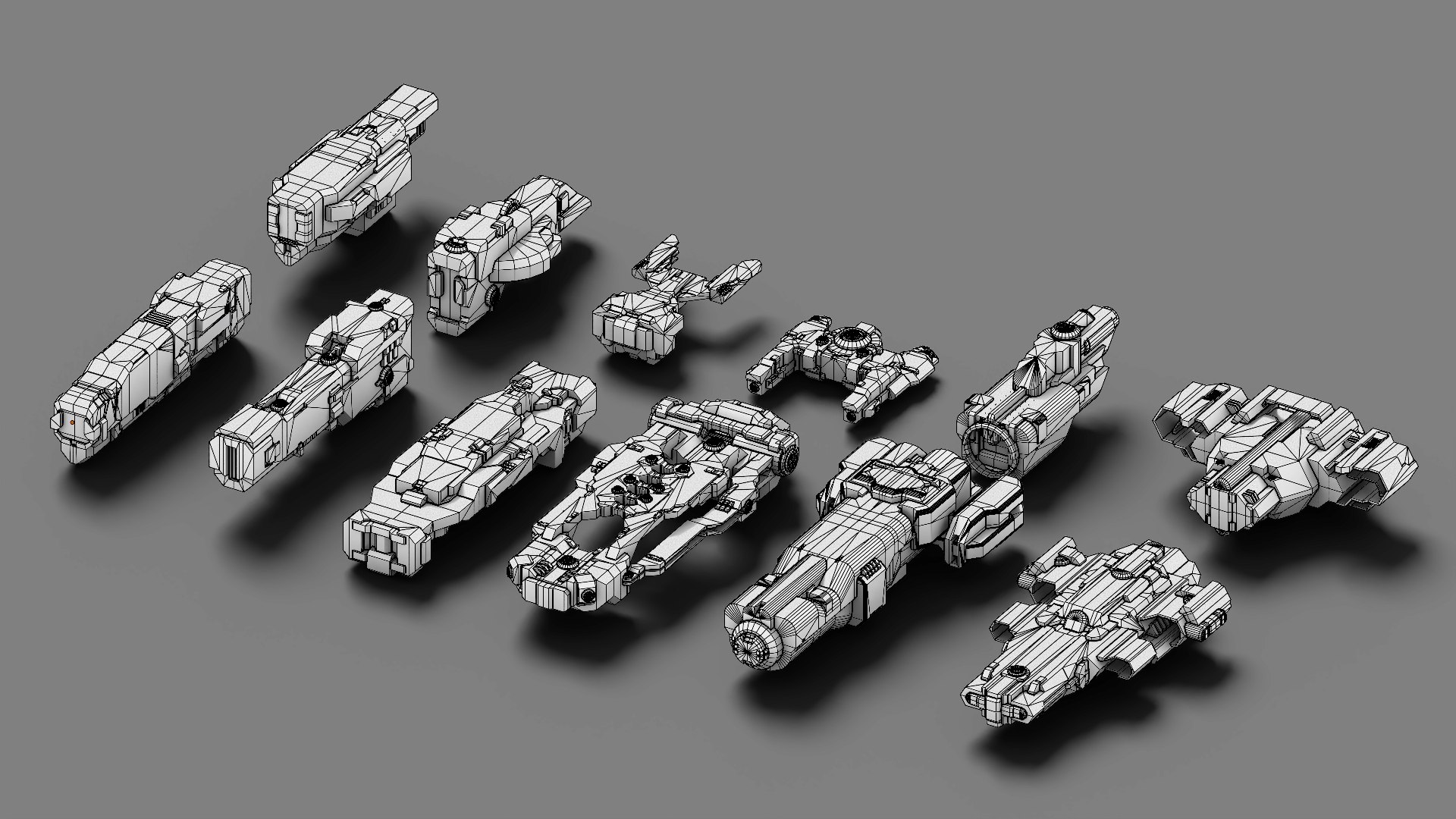 Spaceship Kitbash Pack 3D - TurboSquid 2184577