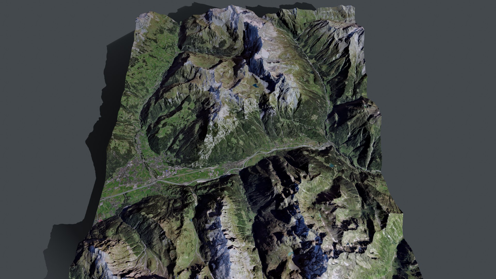 Mountain landscape Alps Switzerland 3D model - TurboSquid 1781499