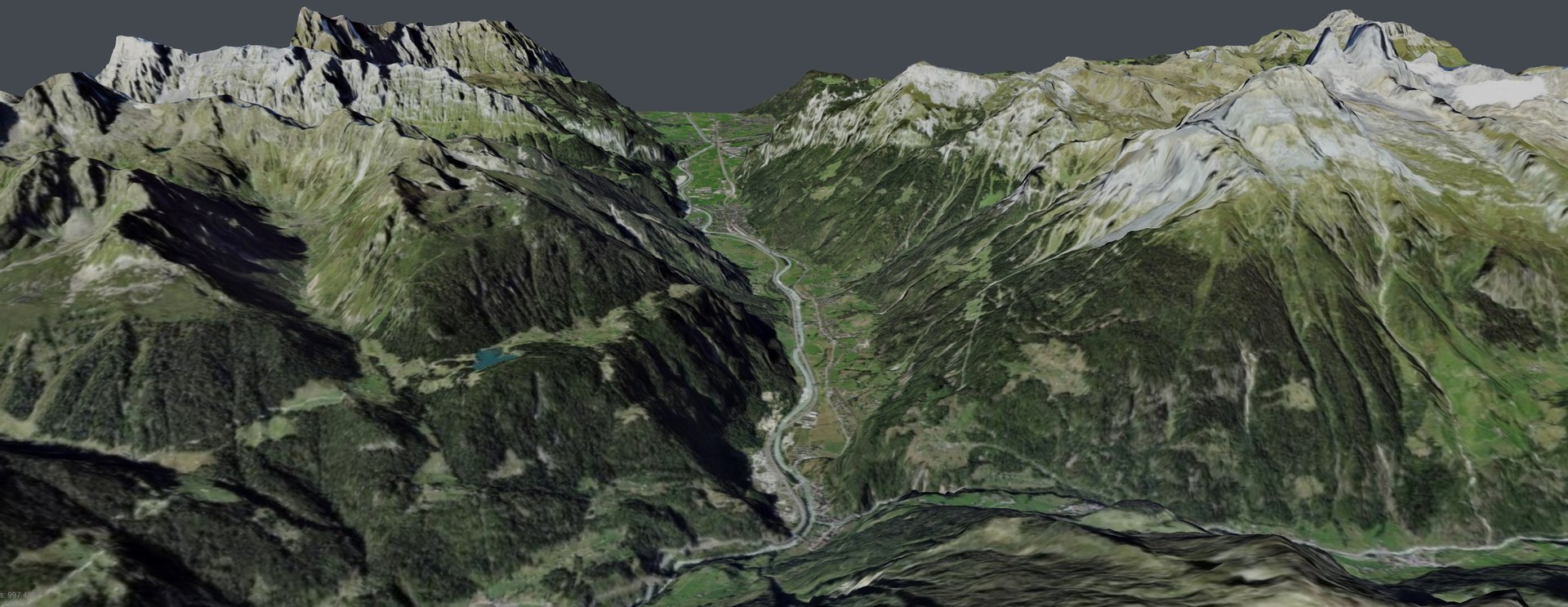Mountain landscape Alps Switzerland 3D model - TurboSquid 1781499
