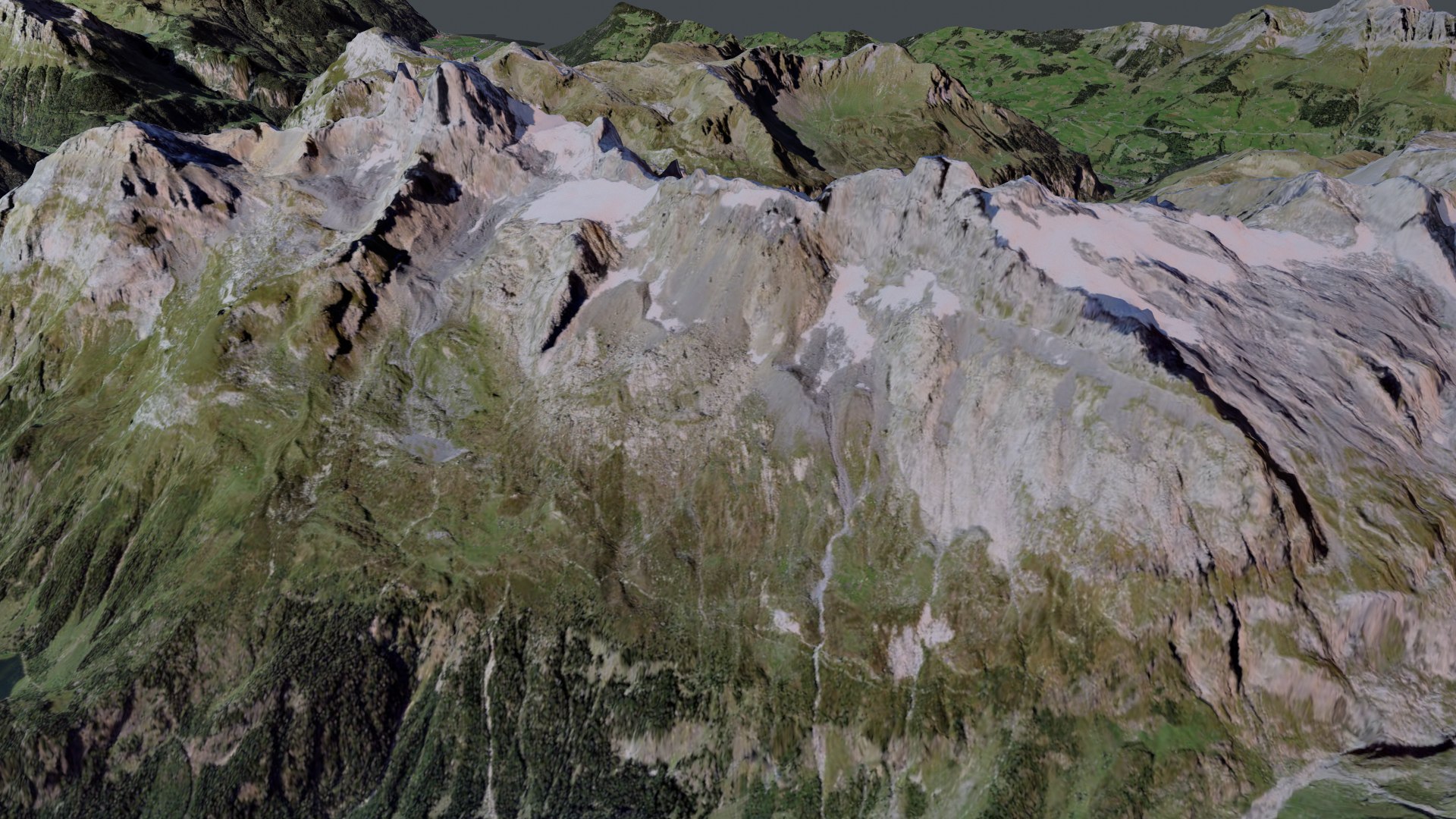 Mountain landscape Alps Switzerland 3D model - TurboSquid 1781499