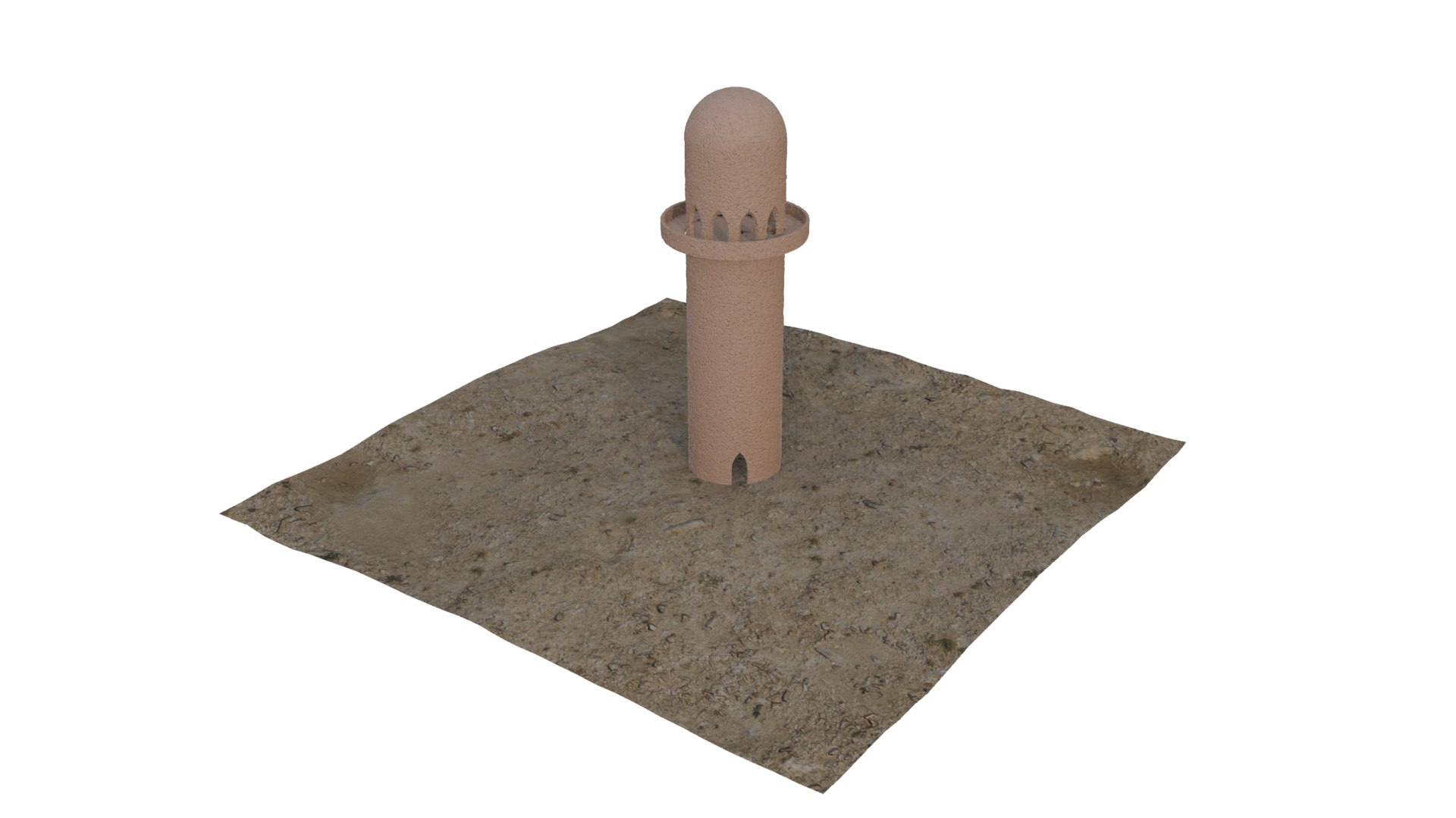 3D Model Desert Tower - TurboSquid 2373148