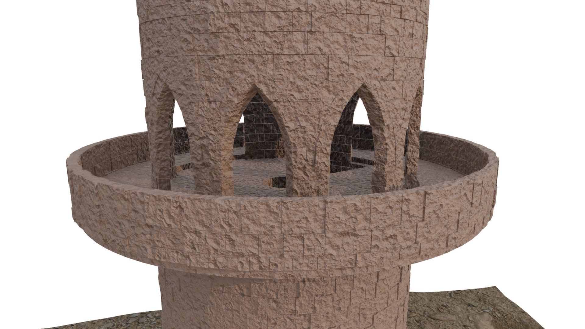 3D Model Desert Tower - TurboSquid 2373148