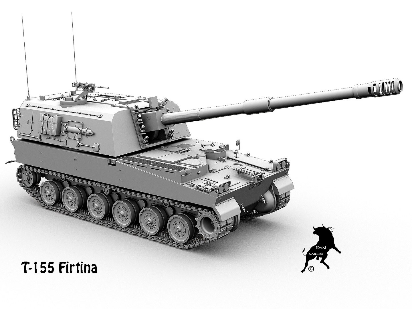 3D T-155 Firtina Model - TurboSquid 1219177