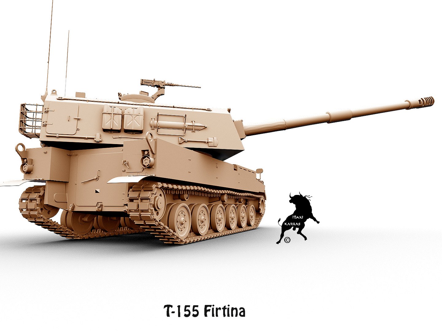 3D T-155 Firtina Model - TurboSquid 1219177