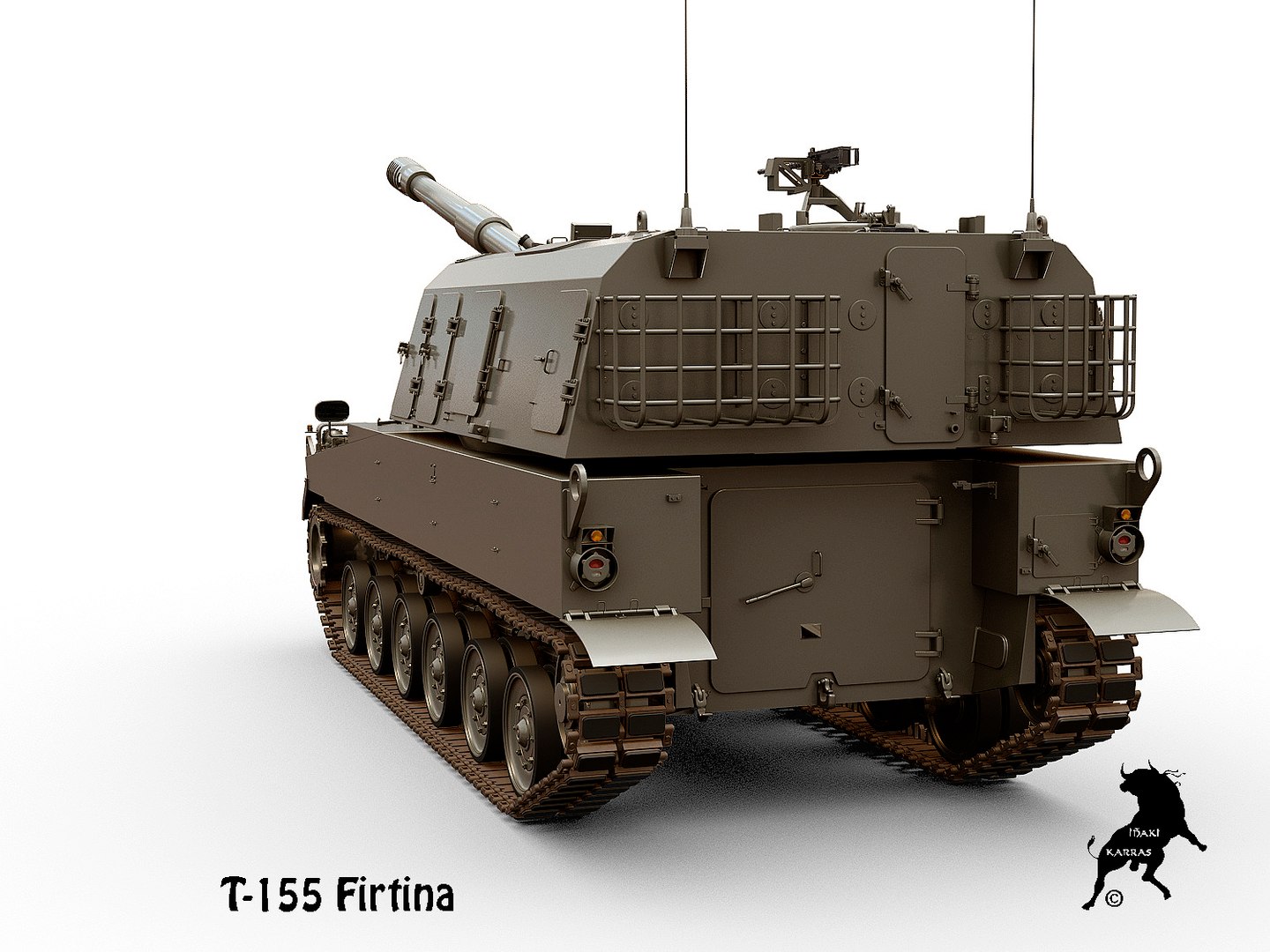 3D T-155 Firtina Model - TurboSquid 1219177