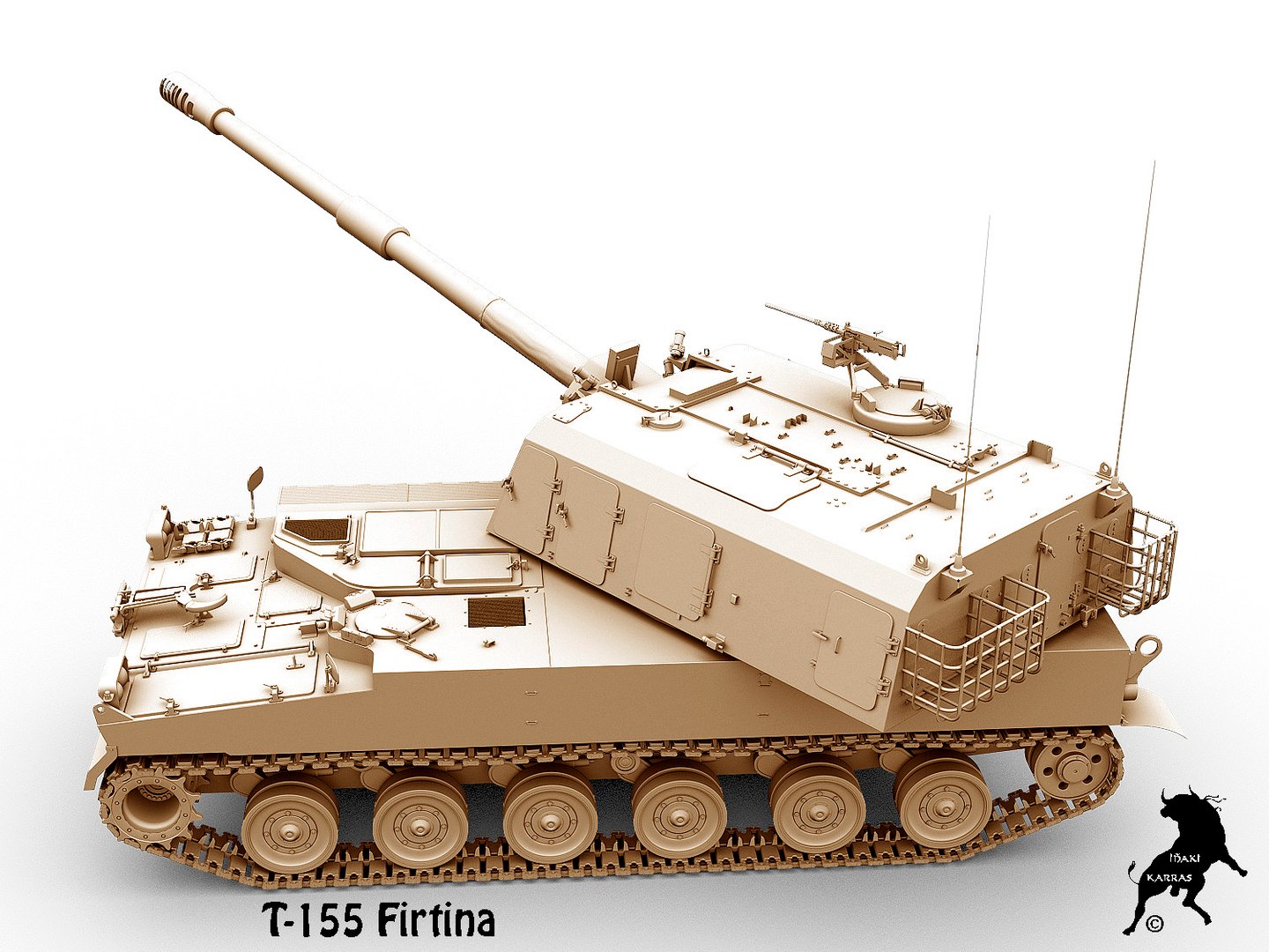3D T-155 Firtina Model - TurboSquid 1219177