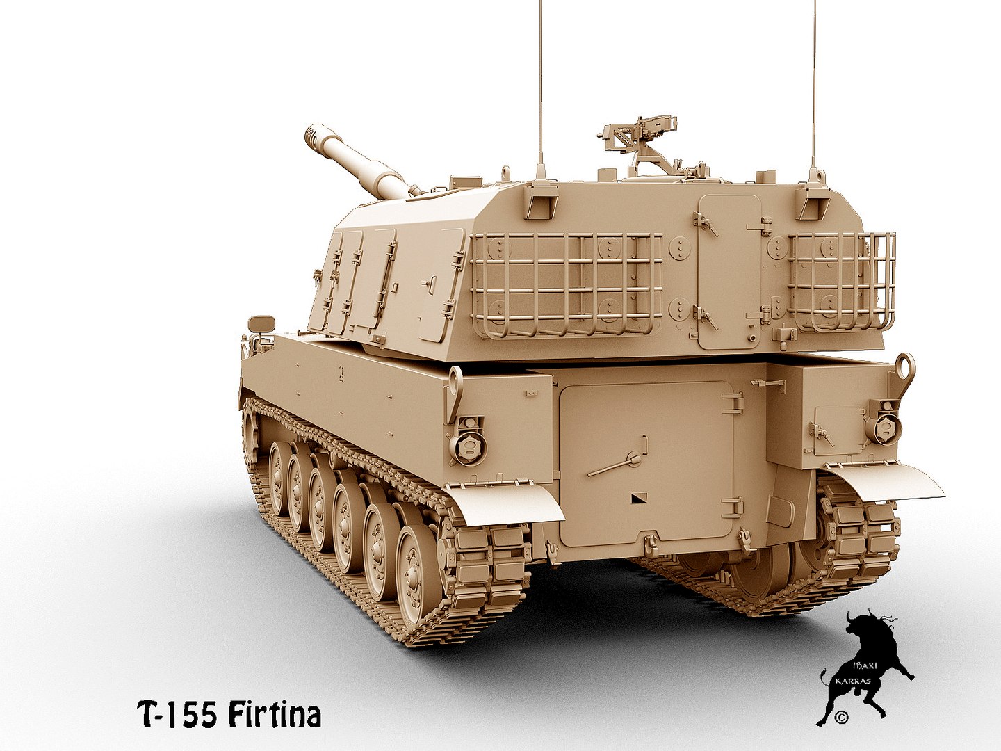 3D T-155 Firtina Model - TurboSquid 1219177