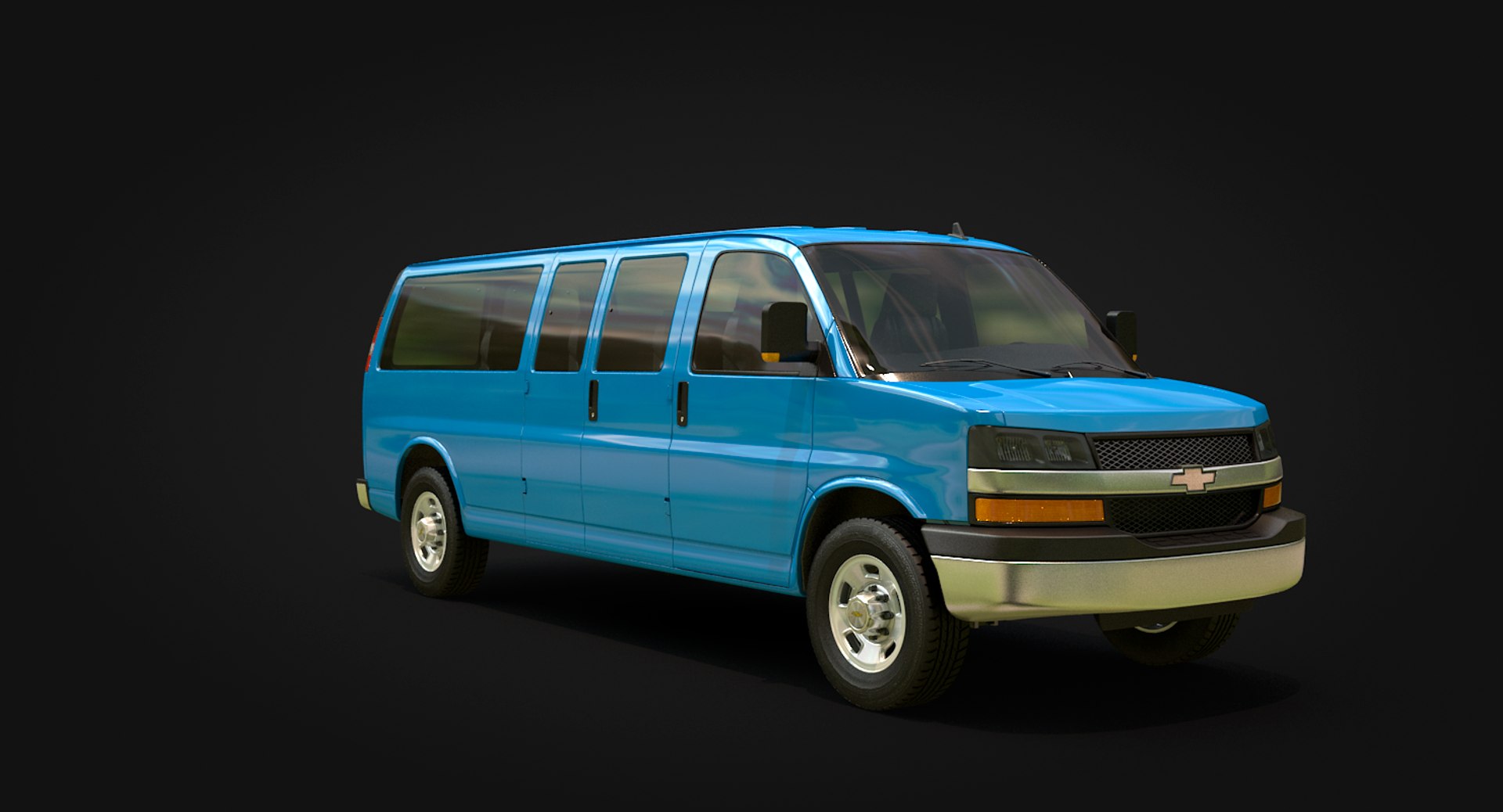 Chevy Express Bus 3D - TurboSquid 1302727