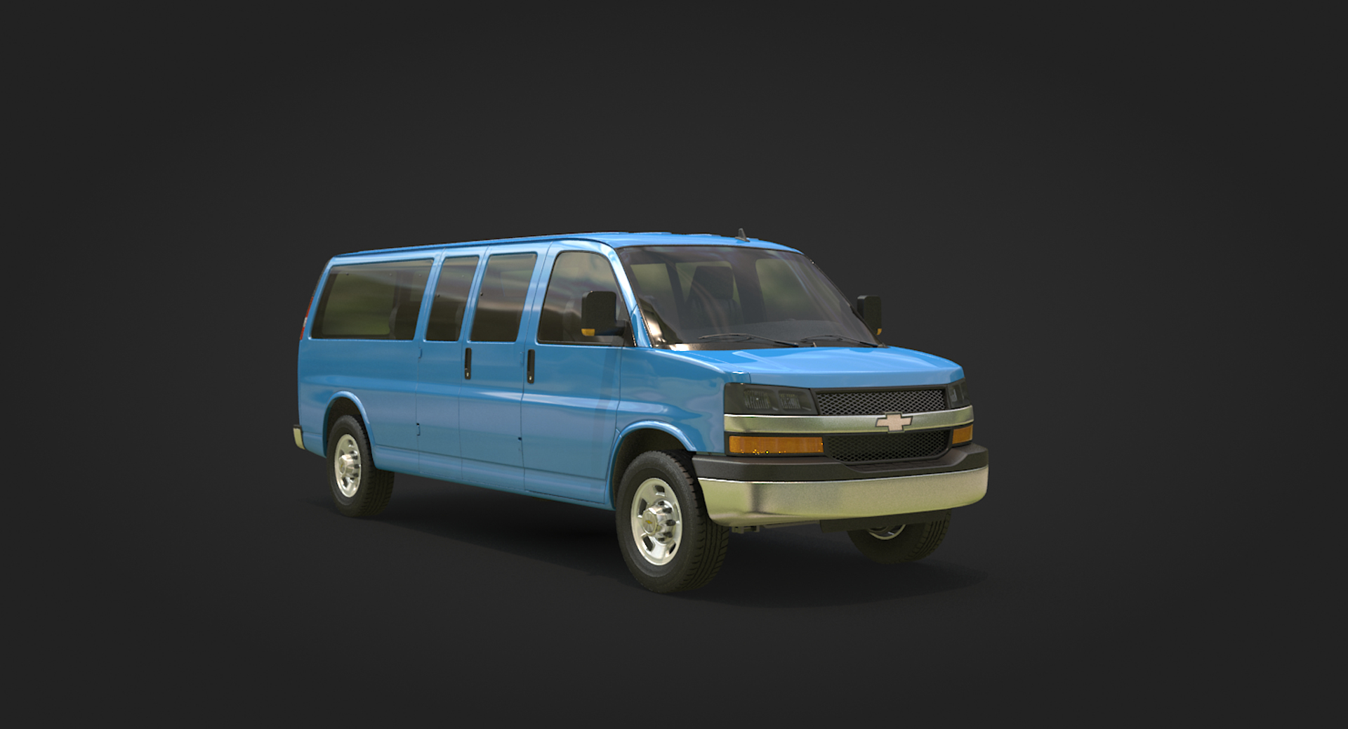 Chevy Express Bus 3D - TurboSquid 1302727