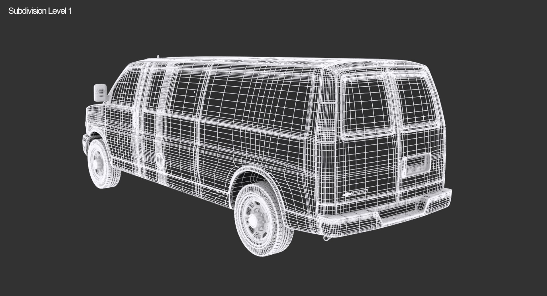 Chevy Express Bus 3D - TurboSquid 1302727
