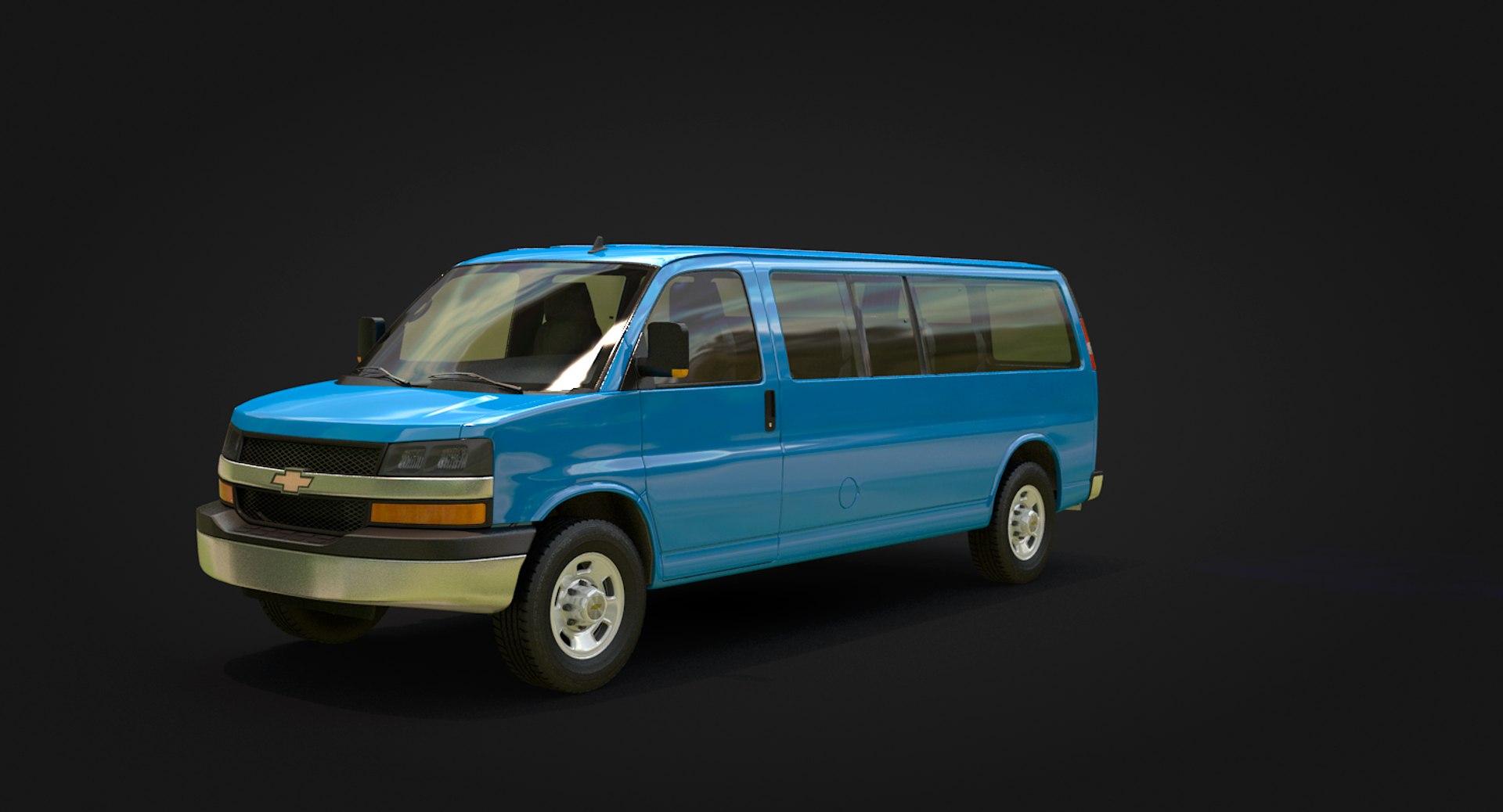 Chevy Express Bus 3D - TurboSquid 1302727