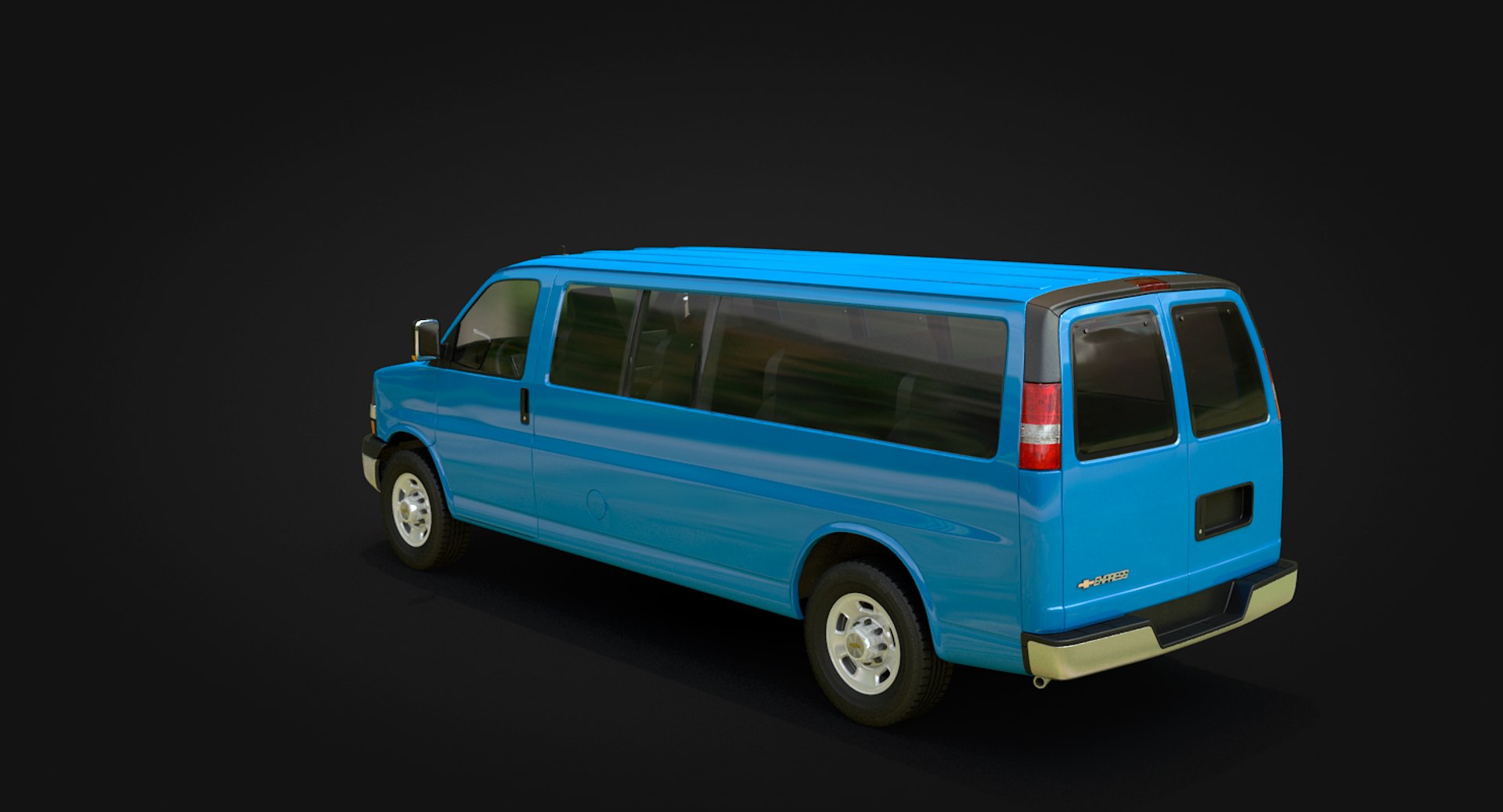 Chevy Express Bus 3D - TurboSquid 1302727