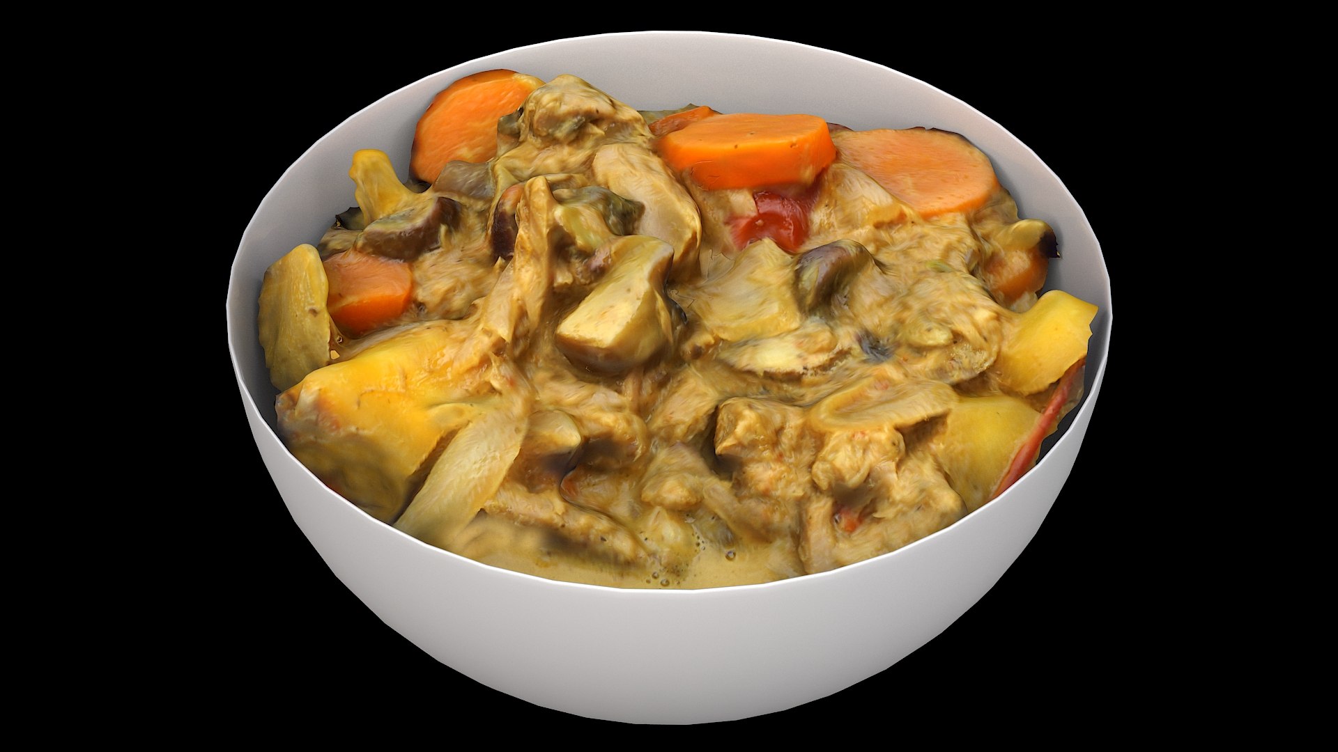 Scan Bowl Vegetables 3D Model - TurboSquid 1465902