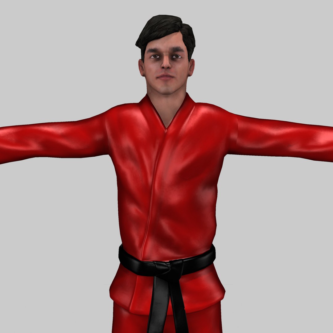 Karate Male 3d Model