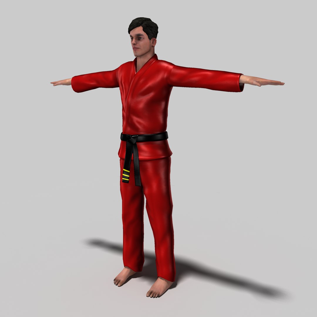 Karate Male 3d Model