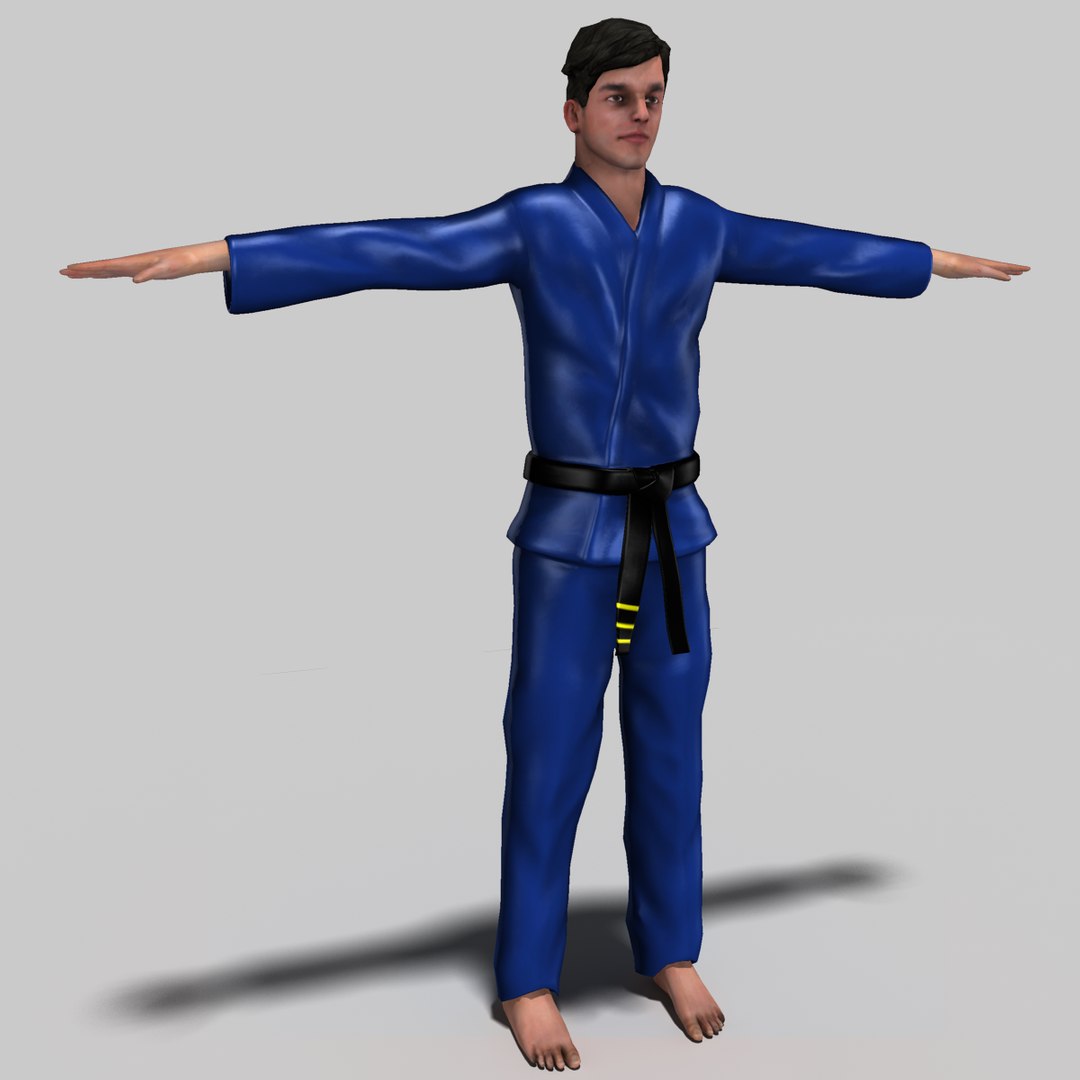 Karate Male 3d Model