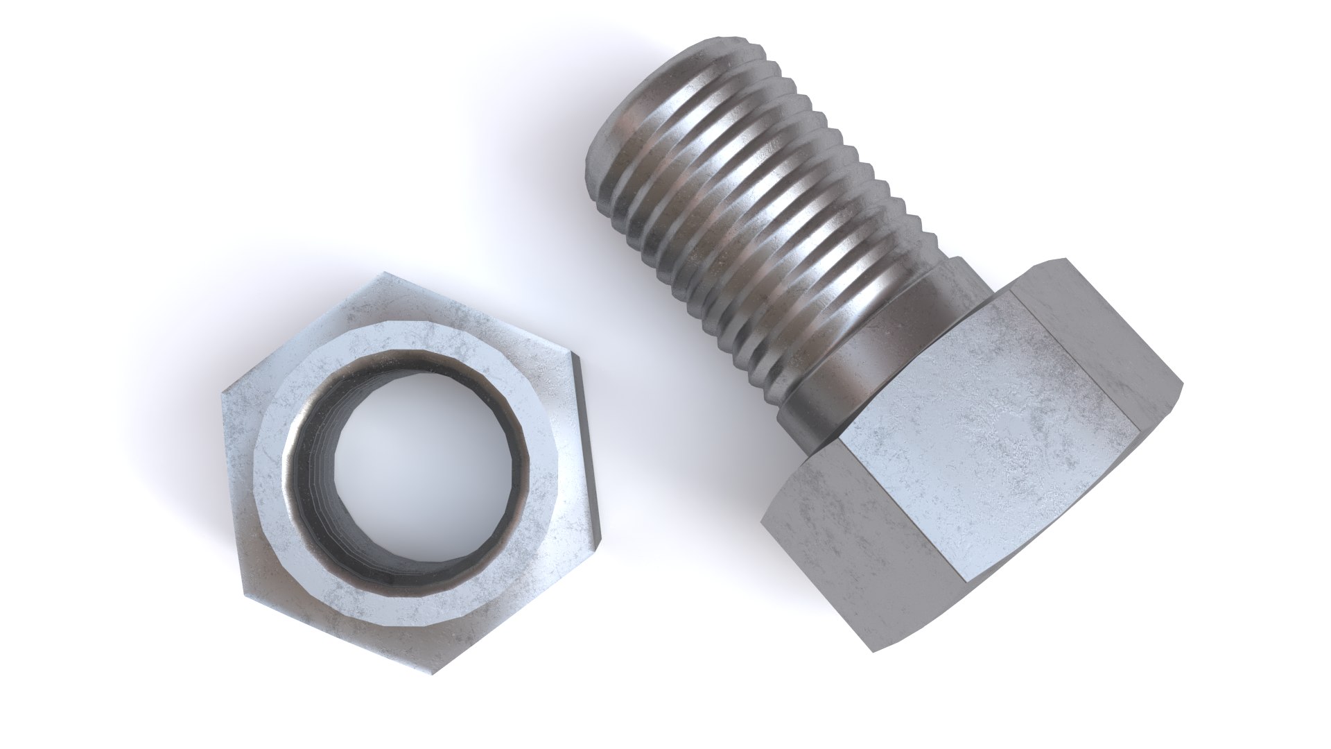 3D Nut Bolt Model - TurboSquid 1533694