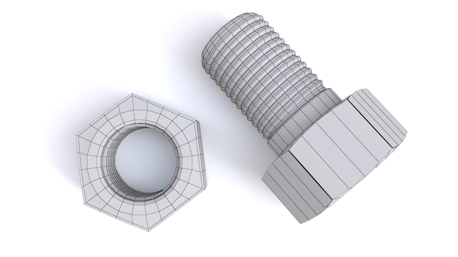 3D Nut Bolt Model - TurboSquid 1533694