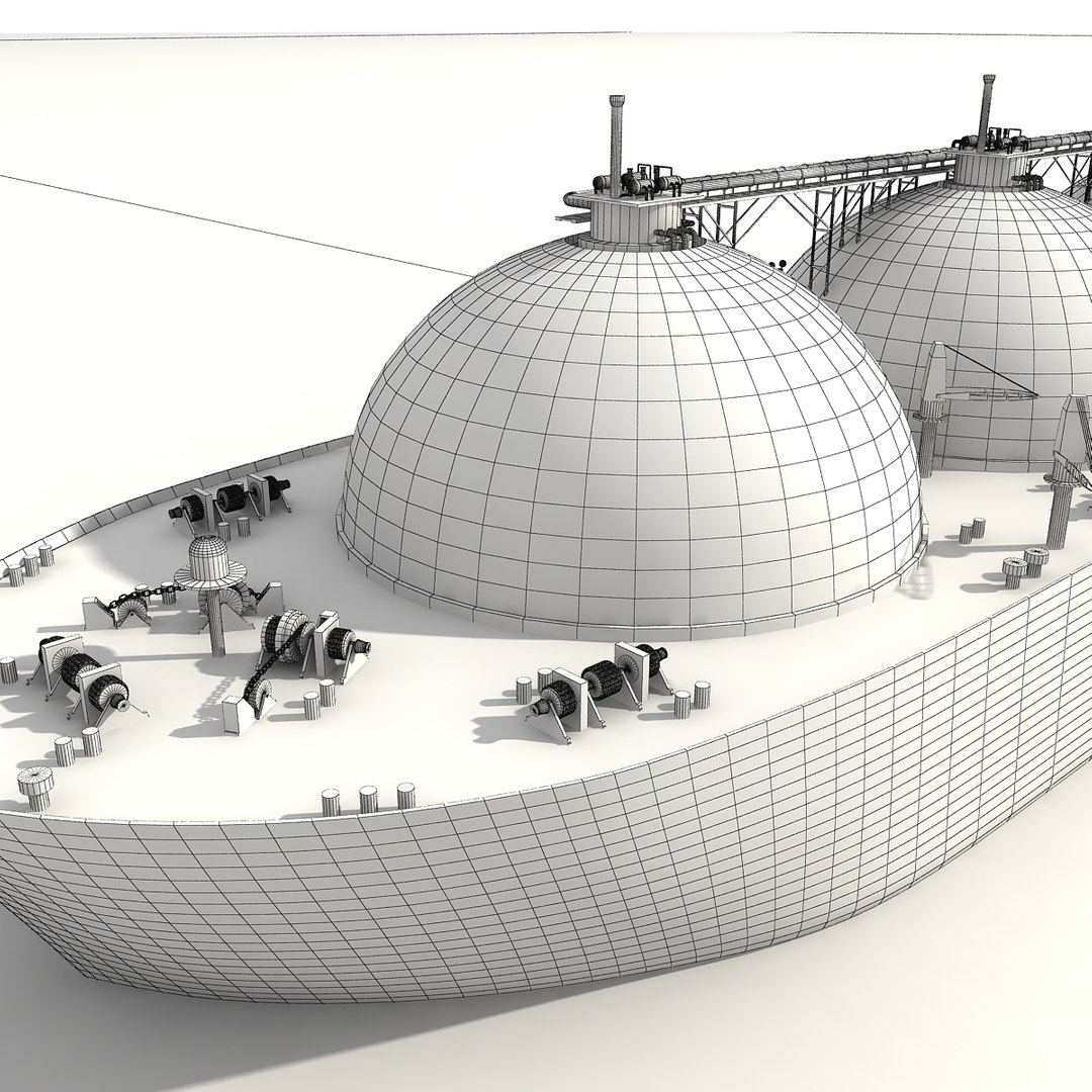 Tanker Ship Lng 3d Max