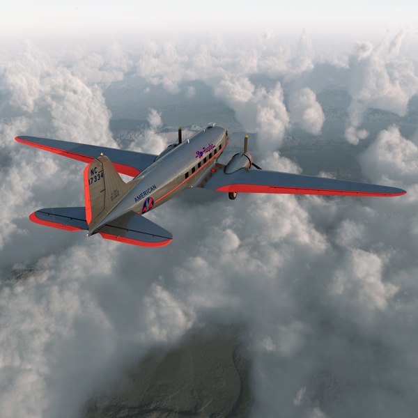 3d douglas dc-3 american airlines