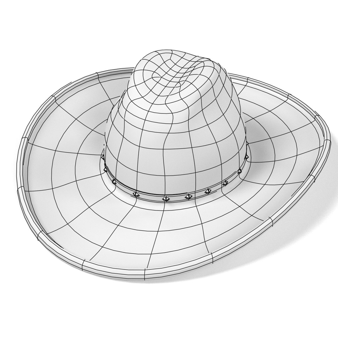 3d Cowboy Hat Model