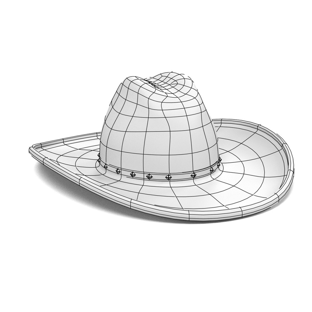 3d Cowboy Hat Model