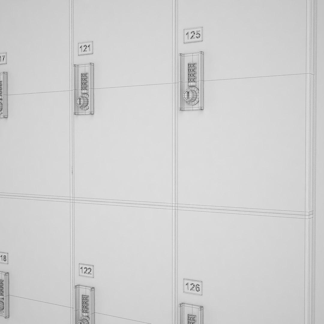 Commercial Lockers Lock 3D Model - TurboSquid 1436813