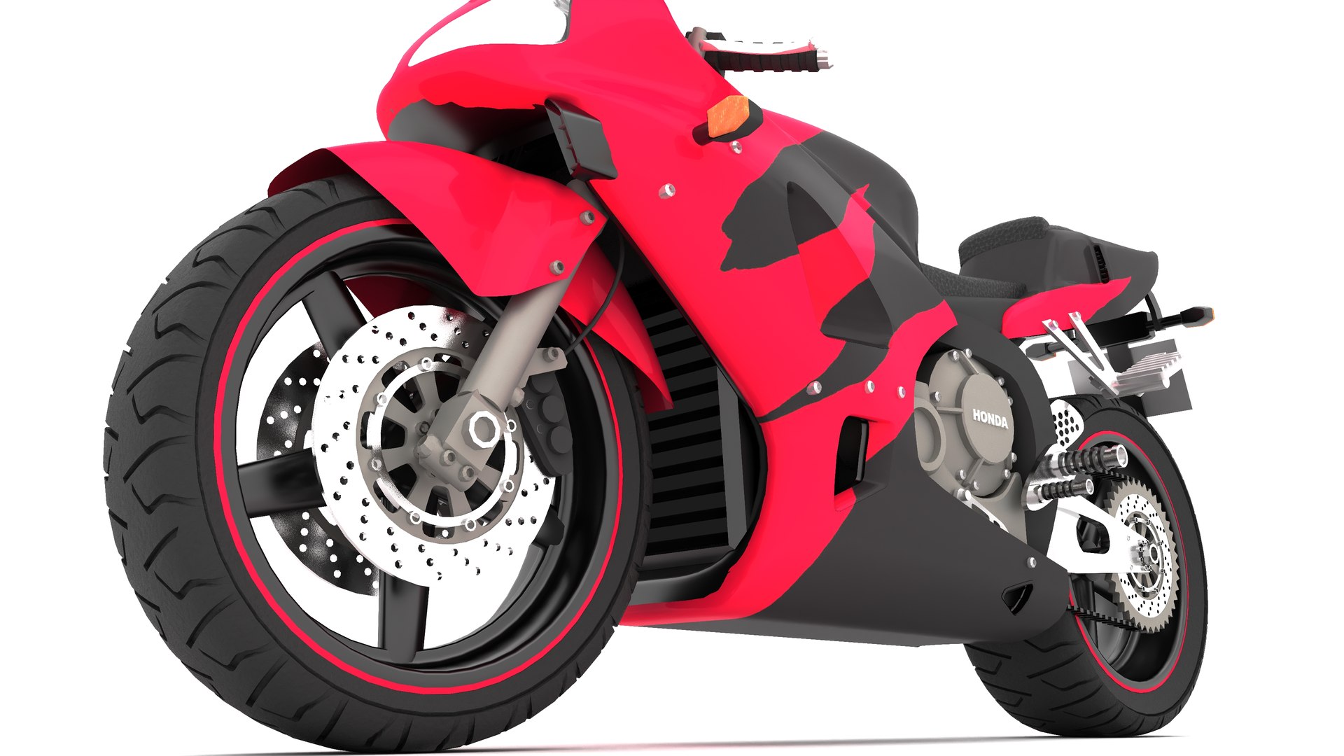 Honda CBR Motorbike 3D Model - TurboSquid 2138841