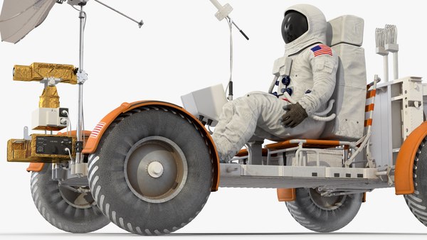 Lunar Roving Vehicle with Astronaut model - TurboSquid 1849822