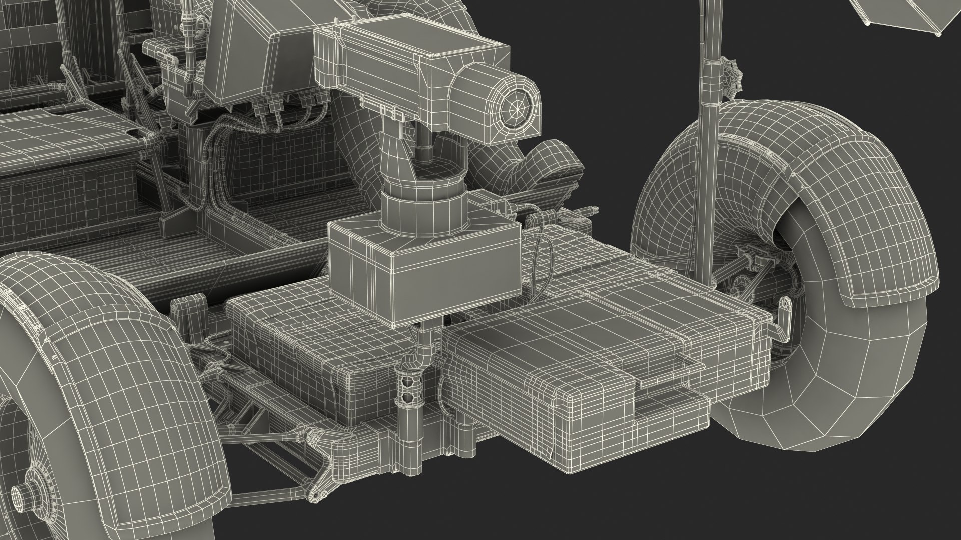 Lunar Roving Vehicle with Astronaut model - TurboSquid 1849822