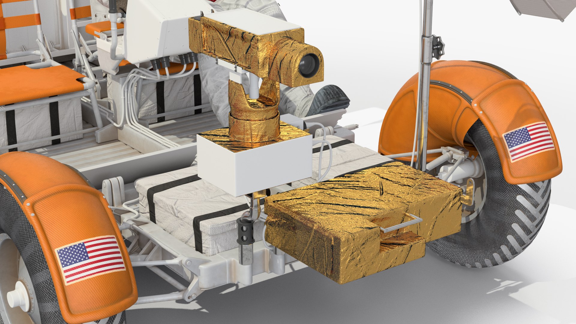 Lunar Roving Vehicle with Astronaut model - TurboSquid 1849822