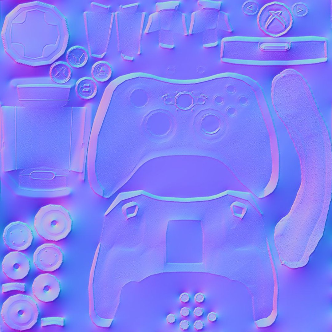 3d Model Of Xbox 360 Controller Polys