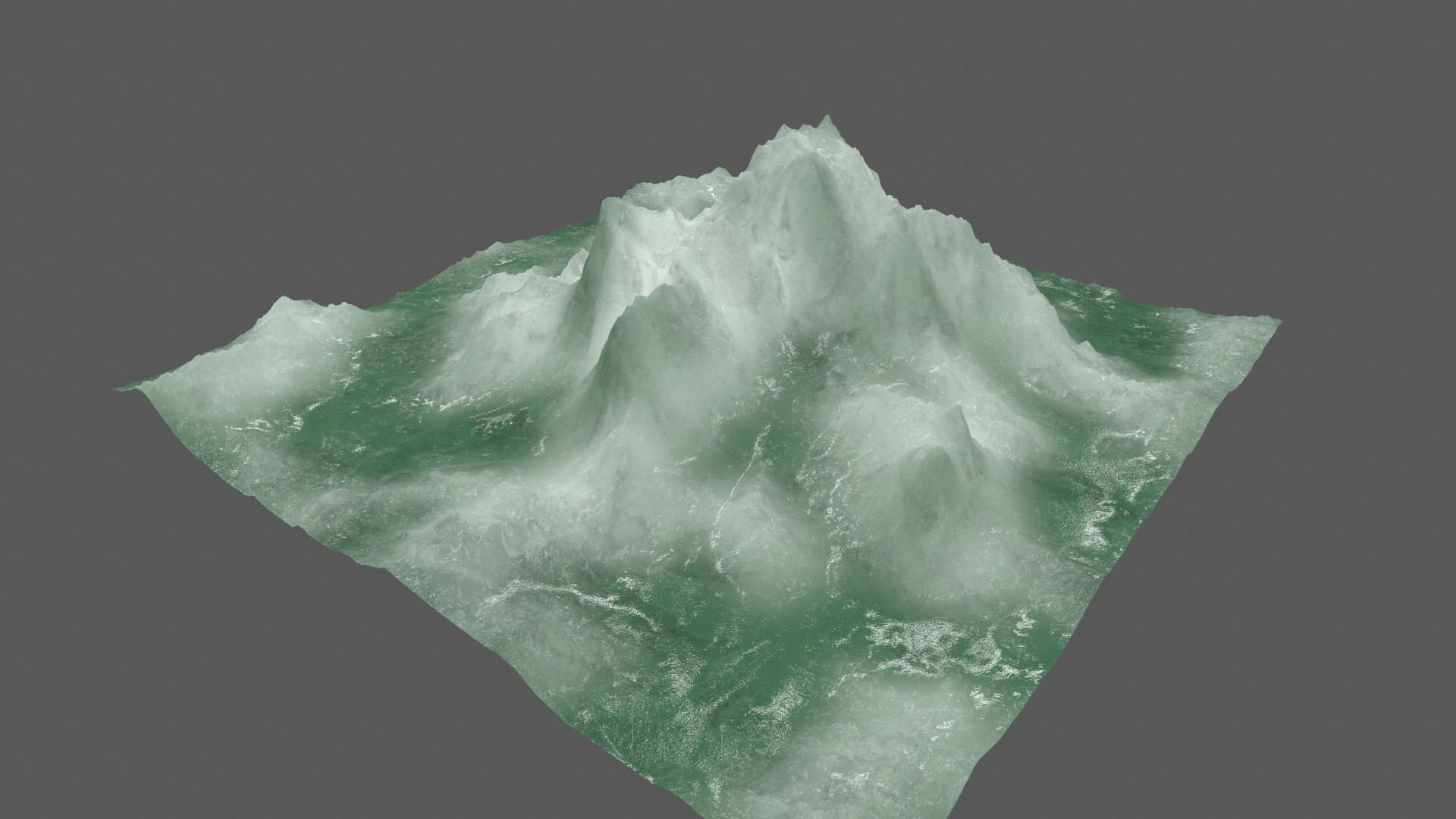 3D Ice Mountain - TurboSquid 1313374