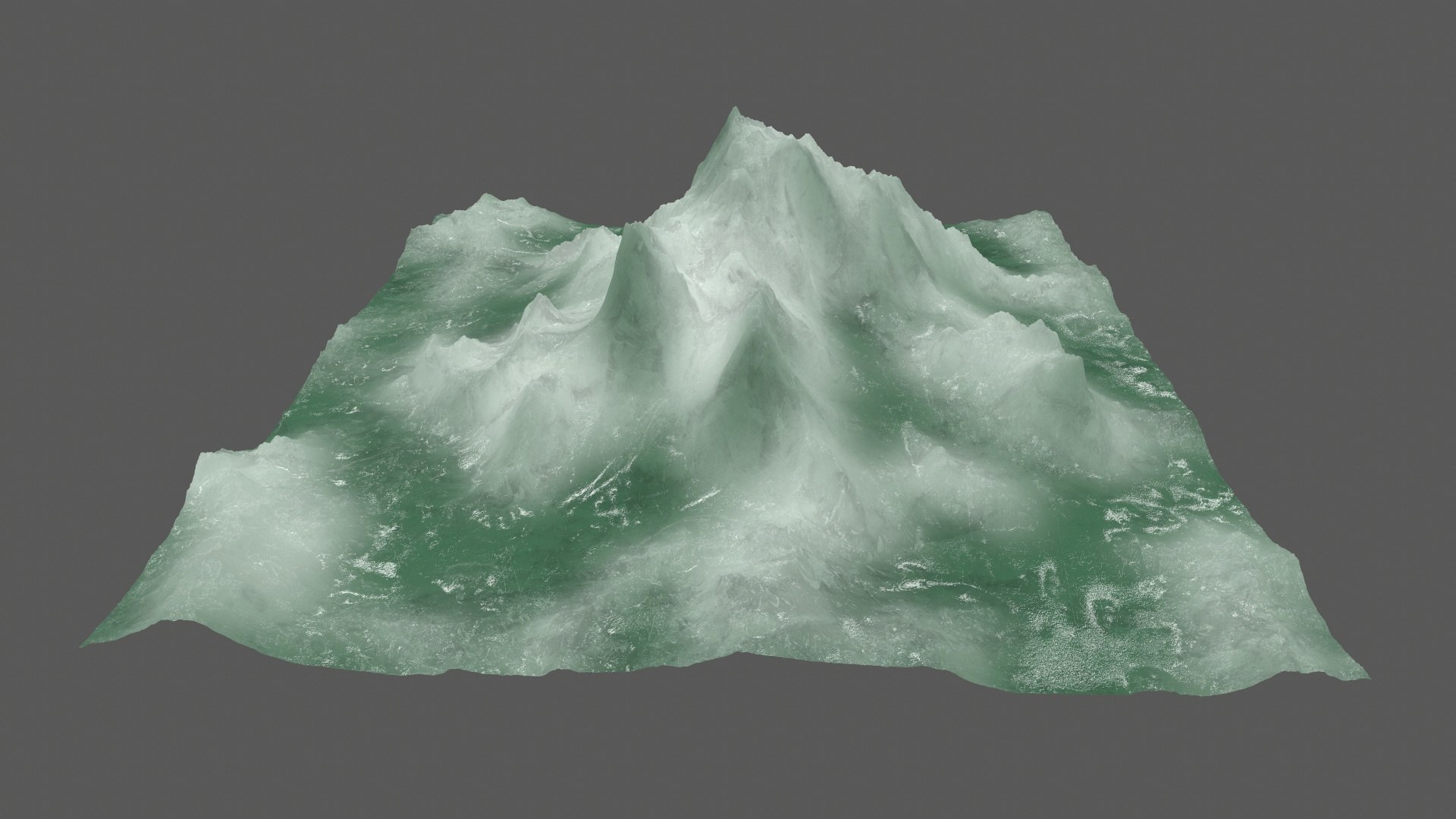 3D Ice Mountain - TurboSquid 1313374