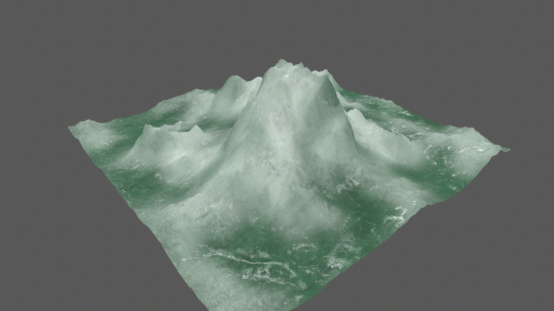 3D Ice Mountain - TurboSquid 1313374